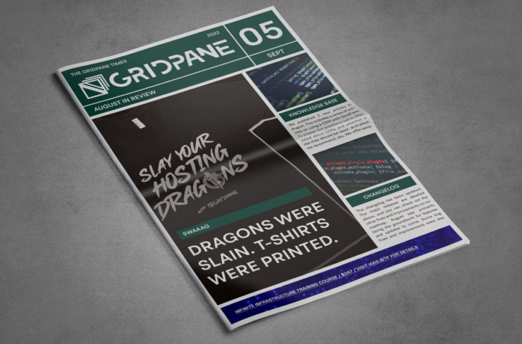 GridPane News and Last Month in Review (August 2022) | GridPane